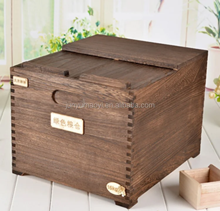 2018 Neue Tong Holz Reis Eimer Pest Meter Schränke Reis Box Reis ...