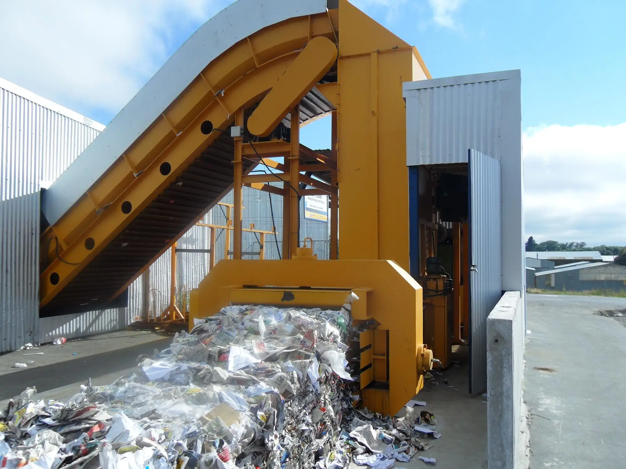 Waste Carton Cardboard Baler Compactor Press Machine - Buy Carton Baler ...