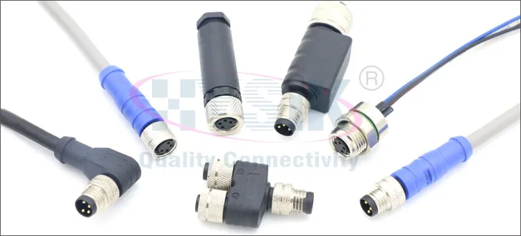 M8/M12 3-Pin 4-Pin Female to Male Adapter Sensor Connector