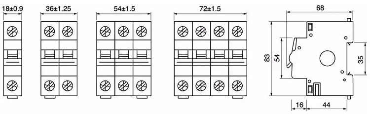 Daqcn Db5-63 2p Electric Mcb Size - Buy Electric Mcb Size,Electric Mcb ...