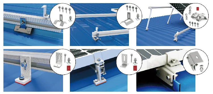 Aluminium Pv Mounting Solar Panel Clamps For Sheet Metal Lysaght Klip ...