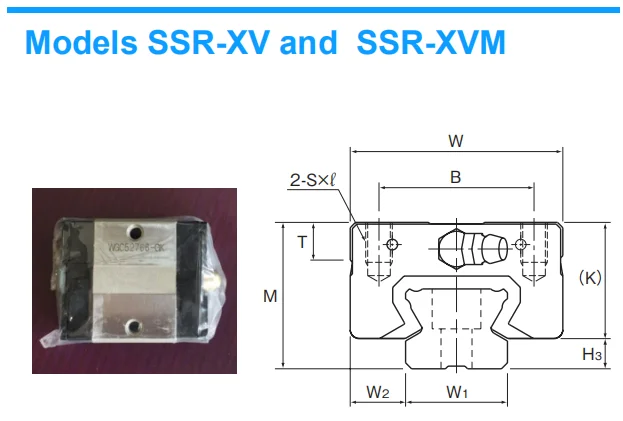 Original Japan Brand Block Thk Ssr20xv1uu(gk) Lm Guide Block Ssr20xv ...