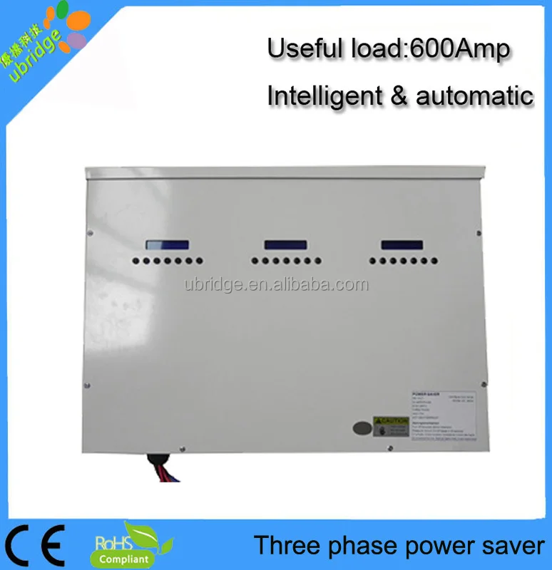 Full Automatic Power Saver Two Phase Energy Saver Device For Commercial ...