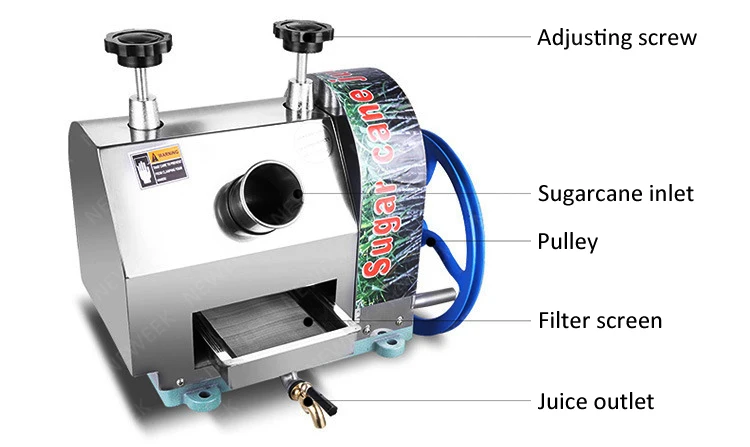 NEWEEK Manual Sugar Cane Mill Machine - Efficient Juice Extractor
