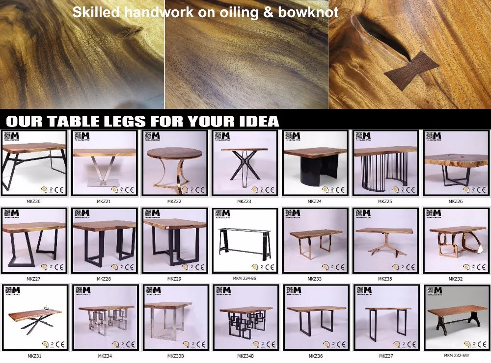 16ft Long Walnut Parota Wood Slab Large Size 12 Seater Live Edge Dining ...