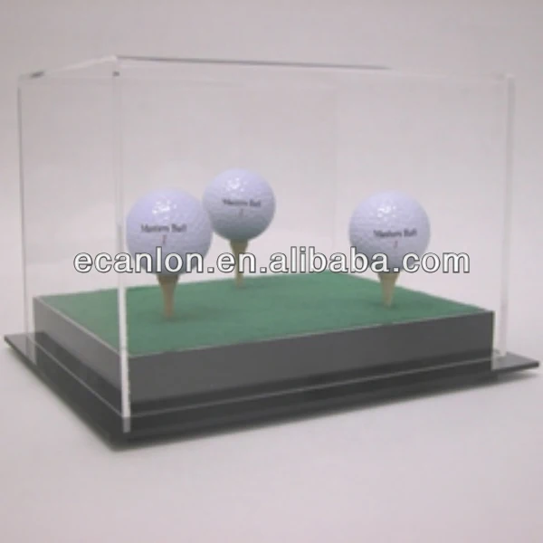 Acrylic Golf Ball Glass Display Showcase - Clear & Durable