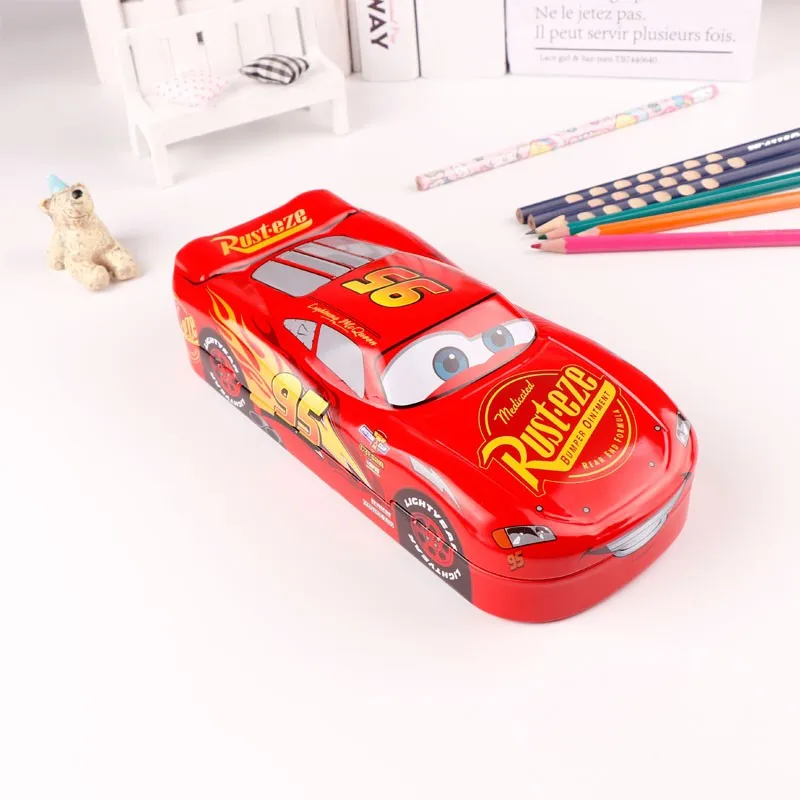 Topsthink Cool Cars Metal Pencil Case 2 Layer Toy Student Boys Pencil ...