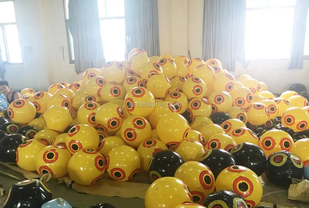 Dollar Item Inflatable Bird Scaring Balloon 40cm Inflatable Eye Balls ...