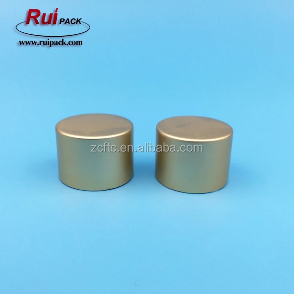 24/410 Metal Screw Top Gold Metalized Bottle Aluminum Plastic Caps ...