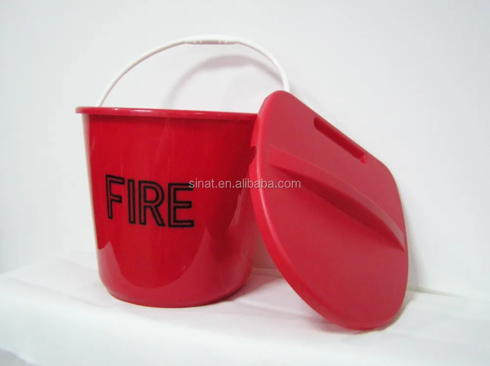 High-quality Plastic Fire Sand Bucket With Lid 10l Volume - Buy Fire ...