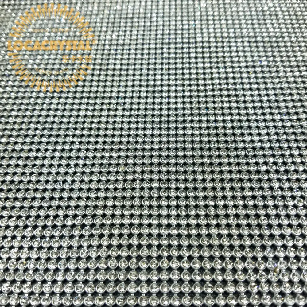 Locacrystal Brand Rhinestone Mesh Fabric Aluminum Sheet Hot Fix ...