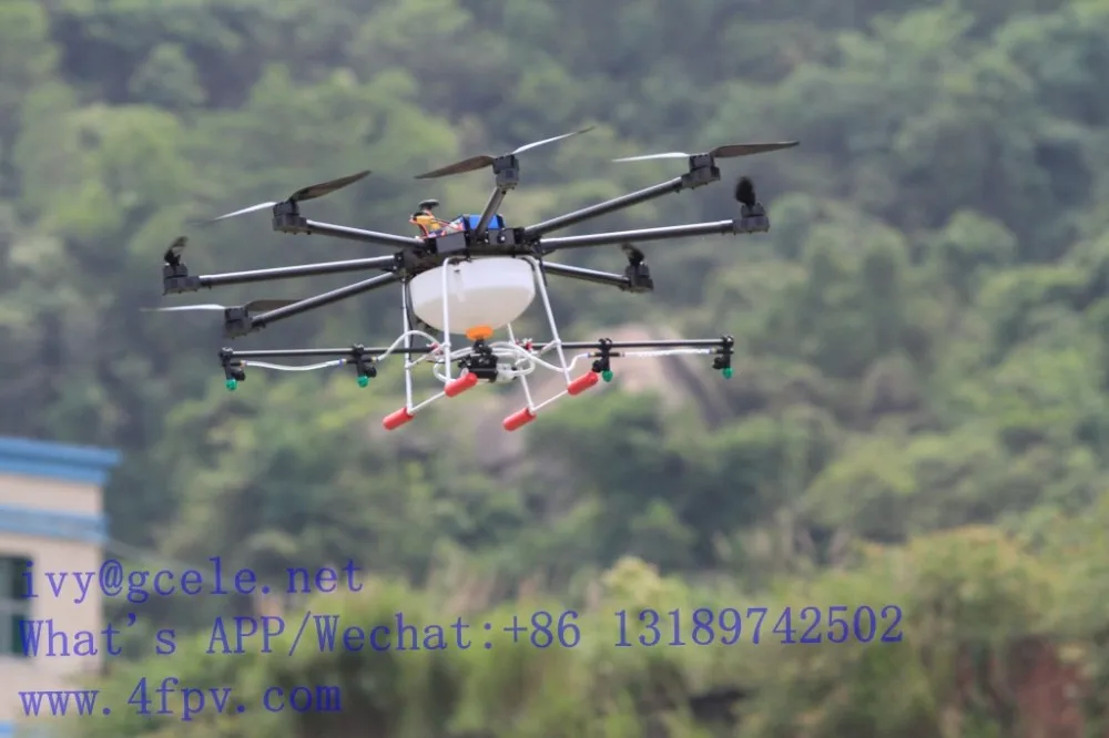8 Rotors Octocopter Drones Octocopter Agricultural Drones 10kg Uav For ...
