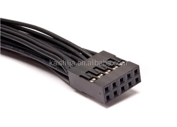 10-pin Usb 2.0 / Ac97 / Hd-audio Internal Header Y Splitter Cable - Buy ...