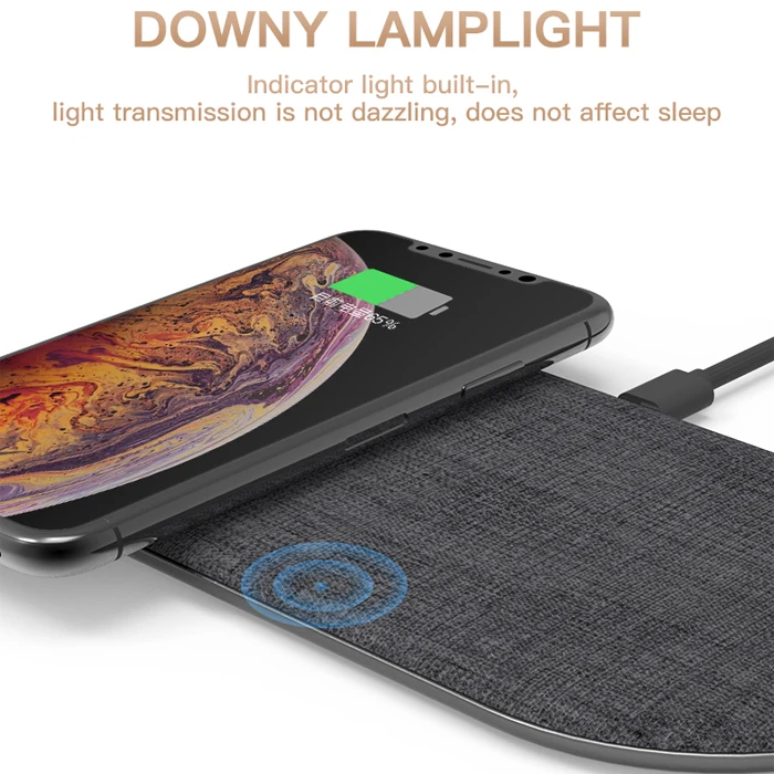 Qi Felt Wireless Charge Muti Dual 10w Fast Mobile Wireless Charger Pad ...