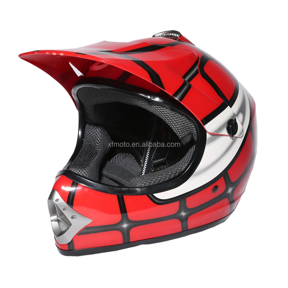 Youth Red Spider Net For Dirt Bike Motocross Off-road Helmet Mx Goggles ...