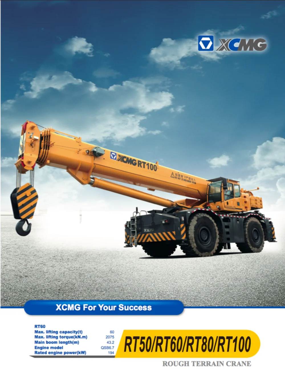 Xcmg Official Manufacture 50ton Rough Terrain Crane Rt50 For Sale - Buy ...