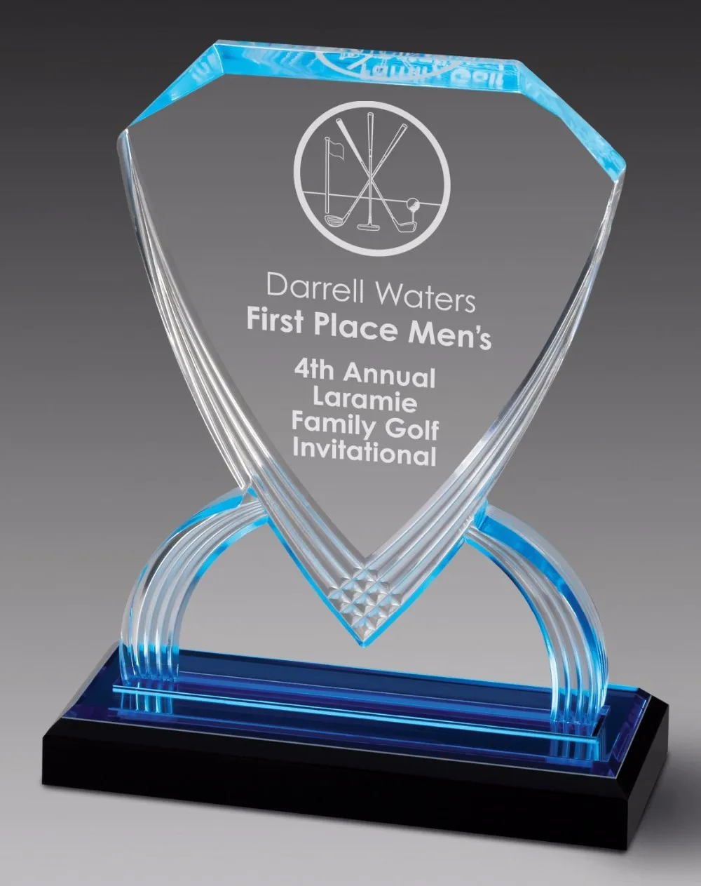 High Transparent Customizable 8-3/4 Inch Clear Acrylic Shield Trophy ...