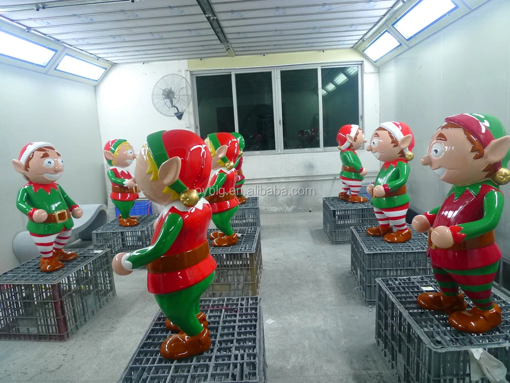 Life Size Fiberglass Christmas Elf Statues| Alibaba.com