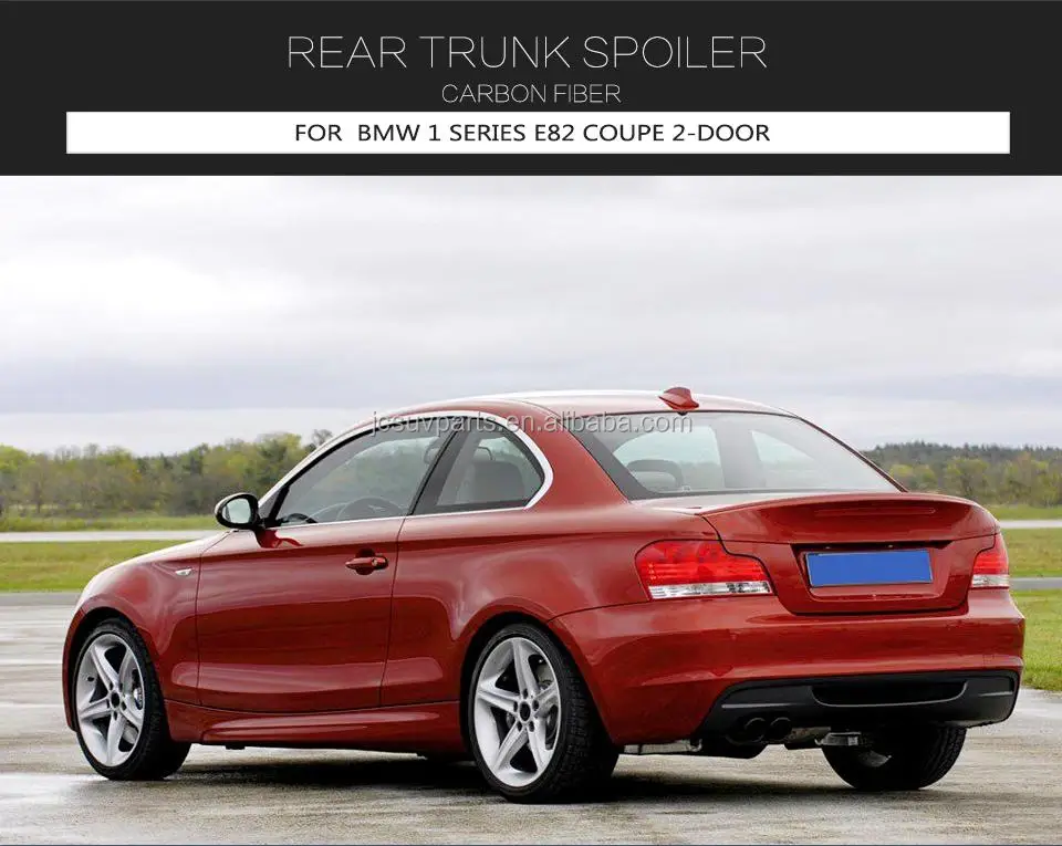 E82 1m Carbon Fibre Rear Trunk Spoiler Wing For Bmw E82 125i 128i 135i ...