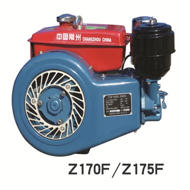 Maquinaria agrícola China, motor diésel Z170F para caminar tractor ...