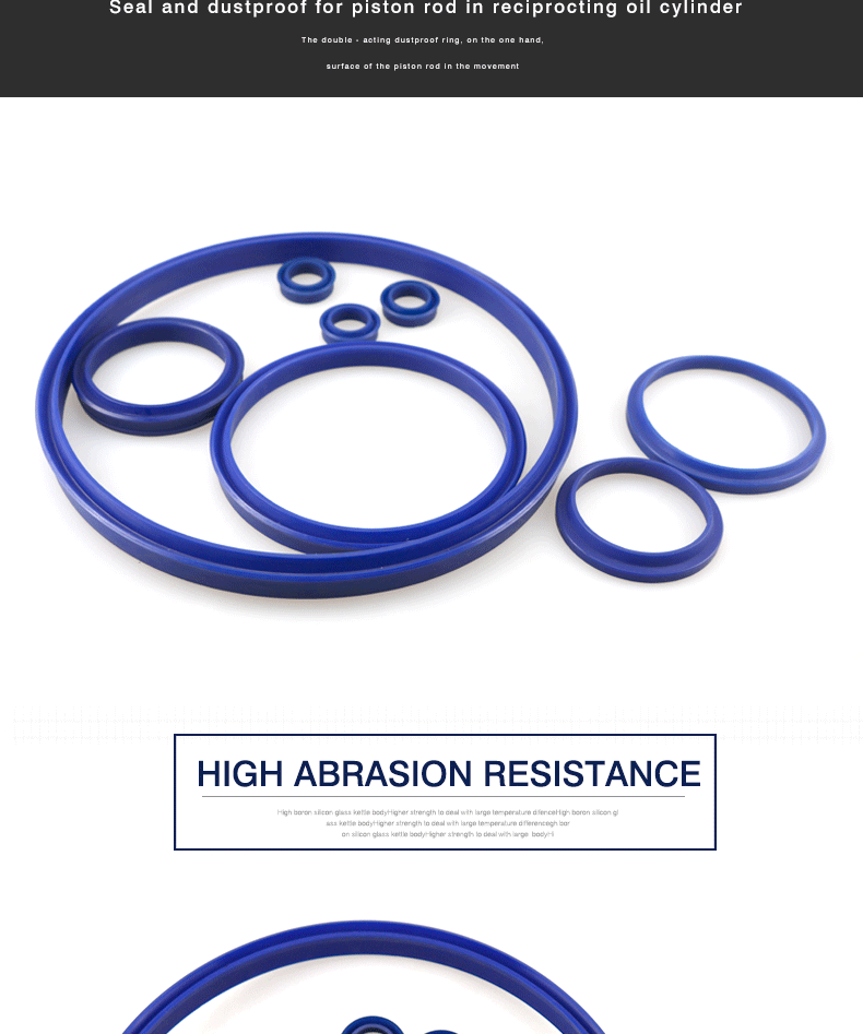 Hydraulic Cylinder Wiper Seal DH DHS UN UNS UHS USH PU