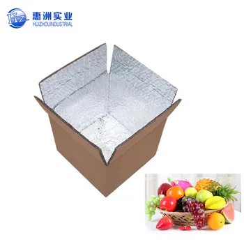 Polystyrene Insulated Cardboard Cooler Box Aluminum Foil Thermal Paper ...