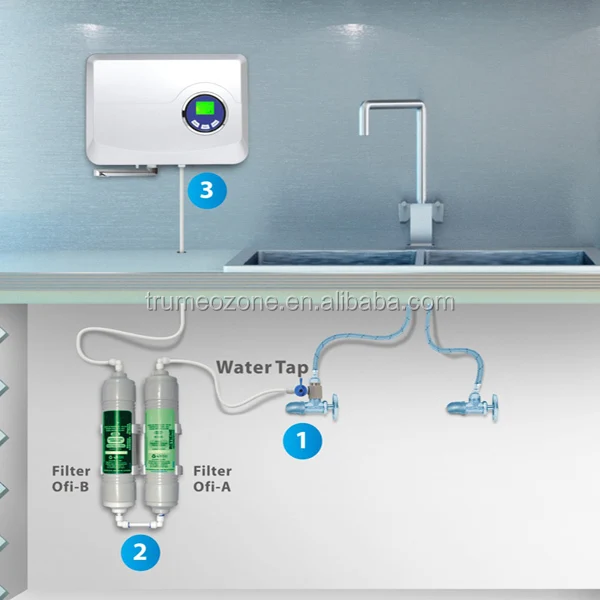 Ozone 500mg/h Water Ozone Tap For Air Purification Or Water Treatment ...