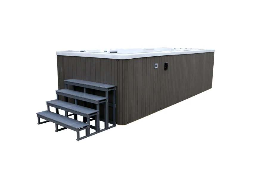 Acrylic 5.3 Meters Freestanding Large Above Ground Swim Spa Pool