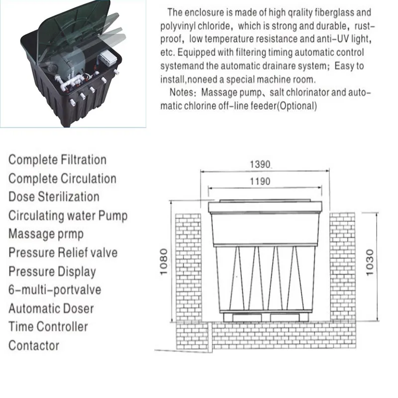 Integrative Sanitary Filter Housing Water Filter Machine Swimming Pool ...