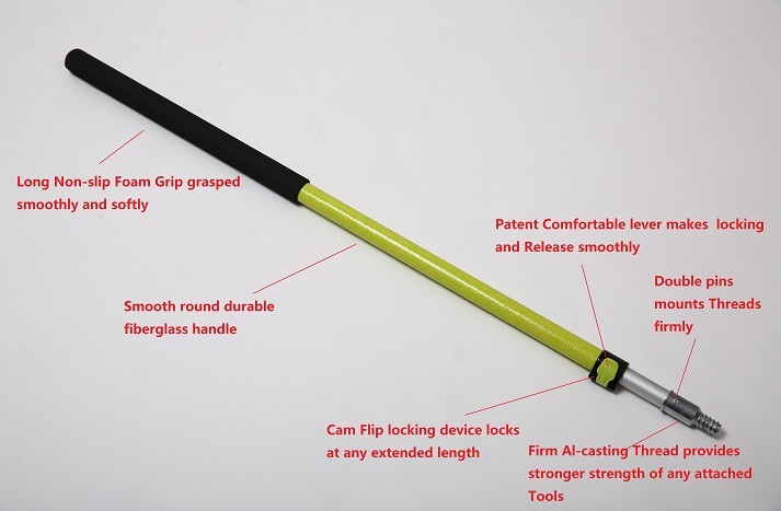 Flip Telescopic Pole Locking Mechanisms Fiberglass Telescopic Pole ...