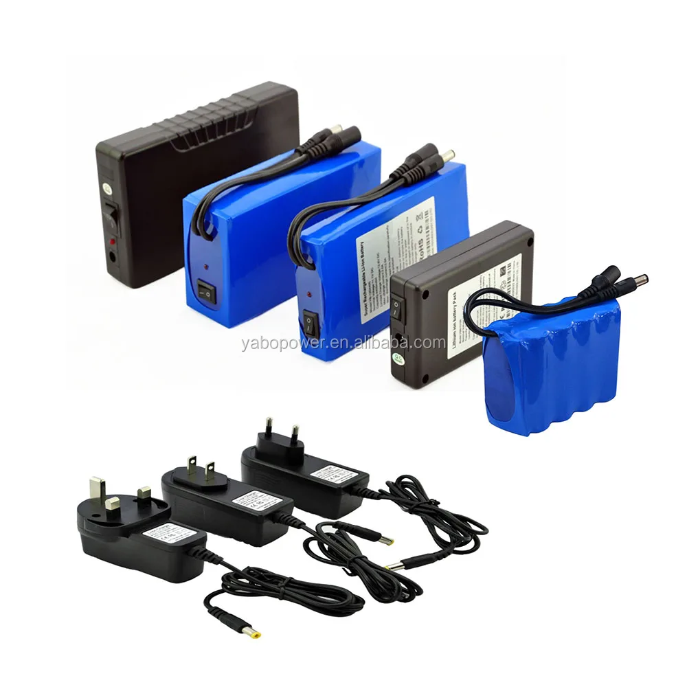 12 Volt Lithium Ion Rechargeable Battery For Cctv Camera/led Strip ...