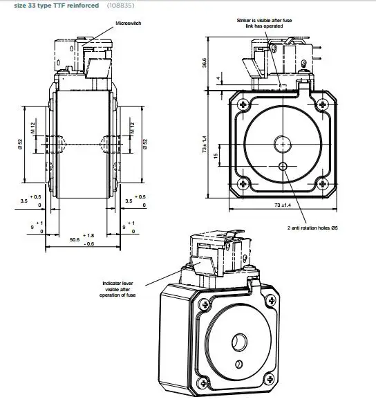 690v 1250a 6.9urd33ttf1250 Pc33ud69v1250tf D300084 Ferraz Fuse - Buy ...
