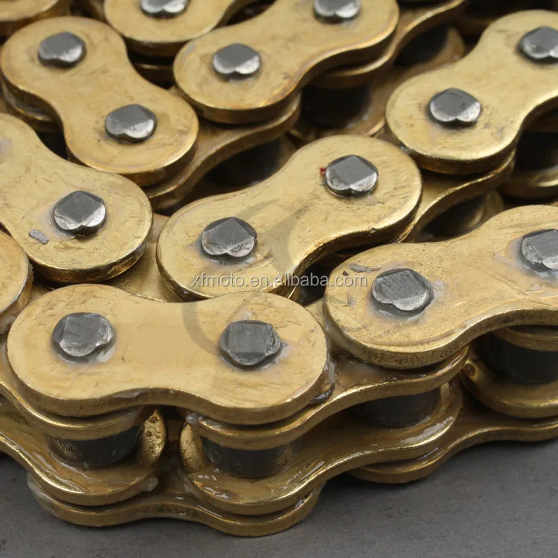 New Motorcycle Gold O-ring Heavy Duty Drive Chain 530 Pitch X 130 Links ...