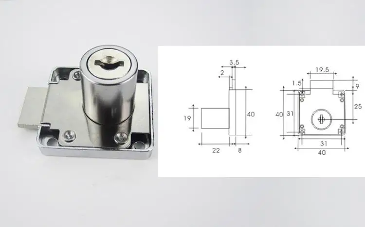 Office Desk Lock Cabinet Xiaoboshi 138-22 Drawer Lock With Keys - Buy ...