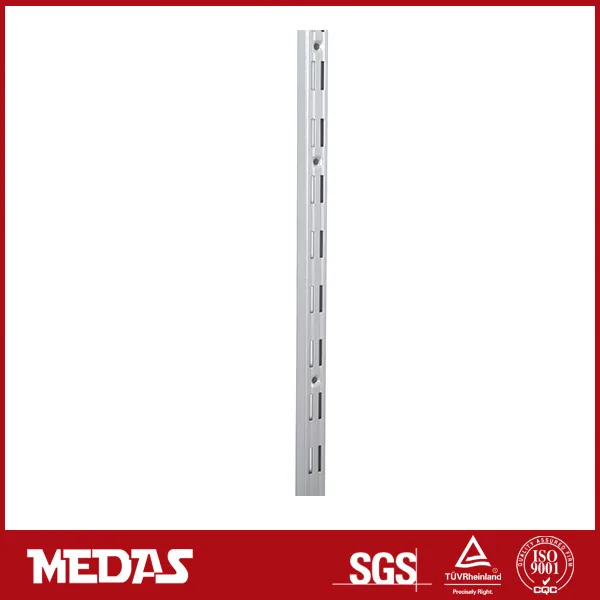 Silver Color Adjustable Shelving Double Slotted Wall Upright Post - Buy ...