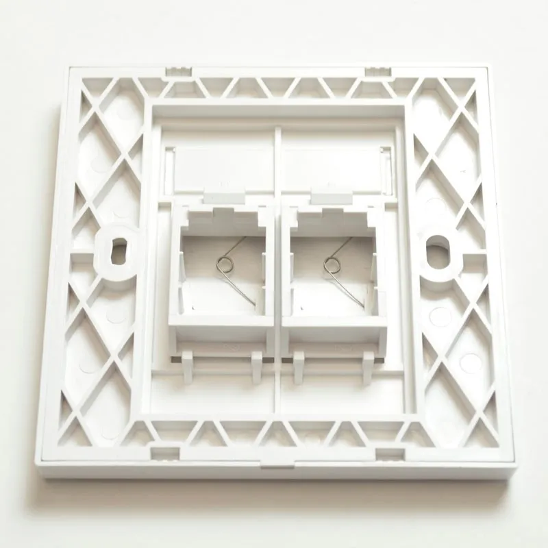 RJ45 Network Cable Face Plate - Dual Ports for Cat5 & Cat6