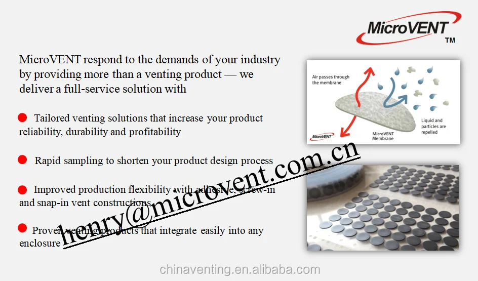 Microvent - Ip67/68 Protective Eptfe Waterproof Vent Membrane For ...