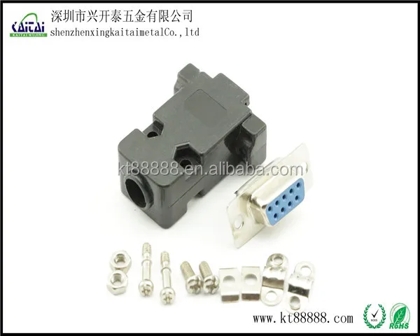 Usb Rs232 9p Connector Shell Black With 9p Female Hood - Buy 9p ...