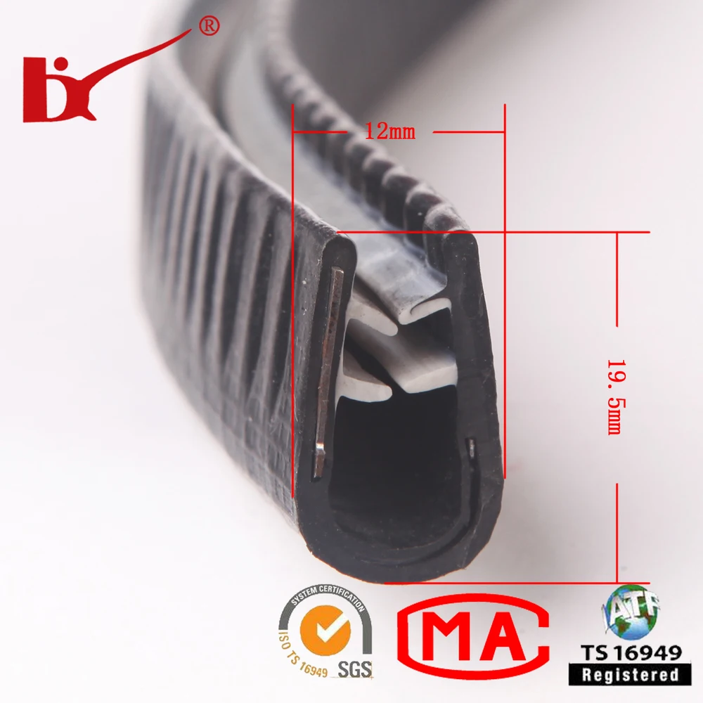 Epdm/pvc U Profile Rubber Edge Trim Strip/plastic Window Edge Trim ...