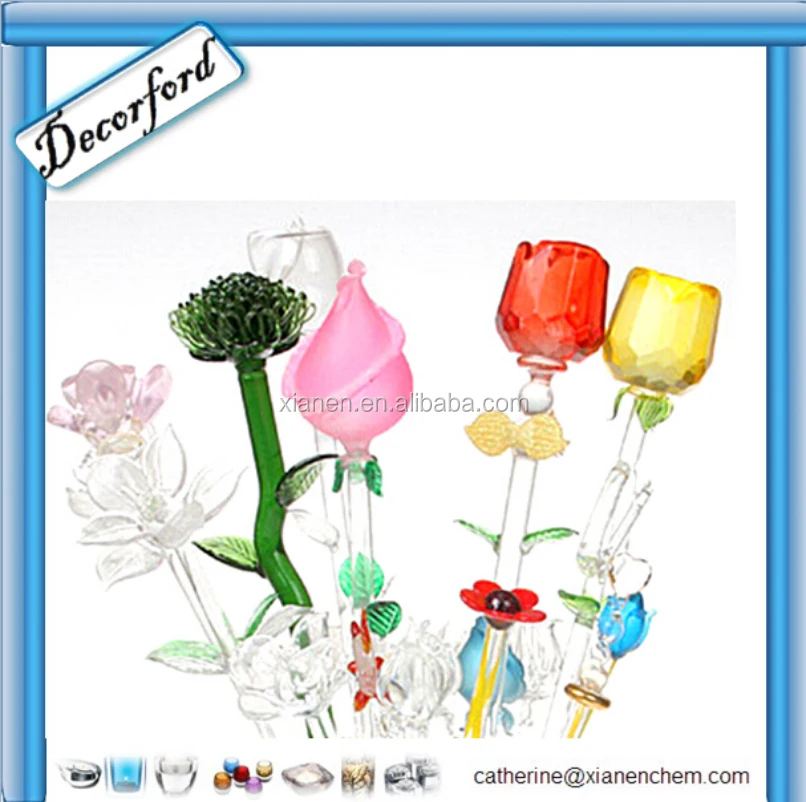 Hot Sale Long Stem Crystal Glass Roses - Buy Glass Roses,Glass Roses ...