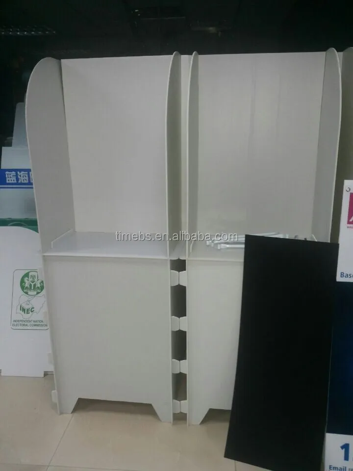Pp Corrugated Plastic Polling Table Top Screen Voting Booth For ...