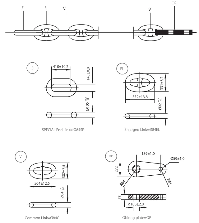 U2 And U3 Marine Chains Black Painted Anchor Chain - Buy Anchor Chain ...