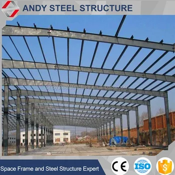 Prefabricated House Long Span Steel Structure Space Frame For Warehouse ...