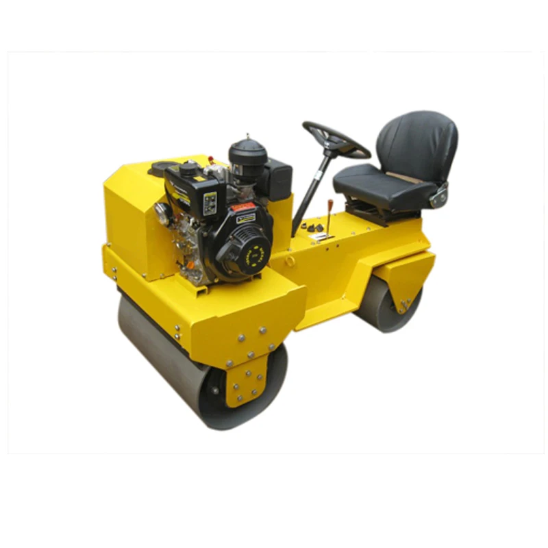 Ride-on Compact Smooth Wheel Road Roller Machine For Vibratory - Buy ...