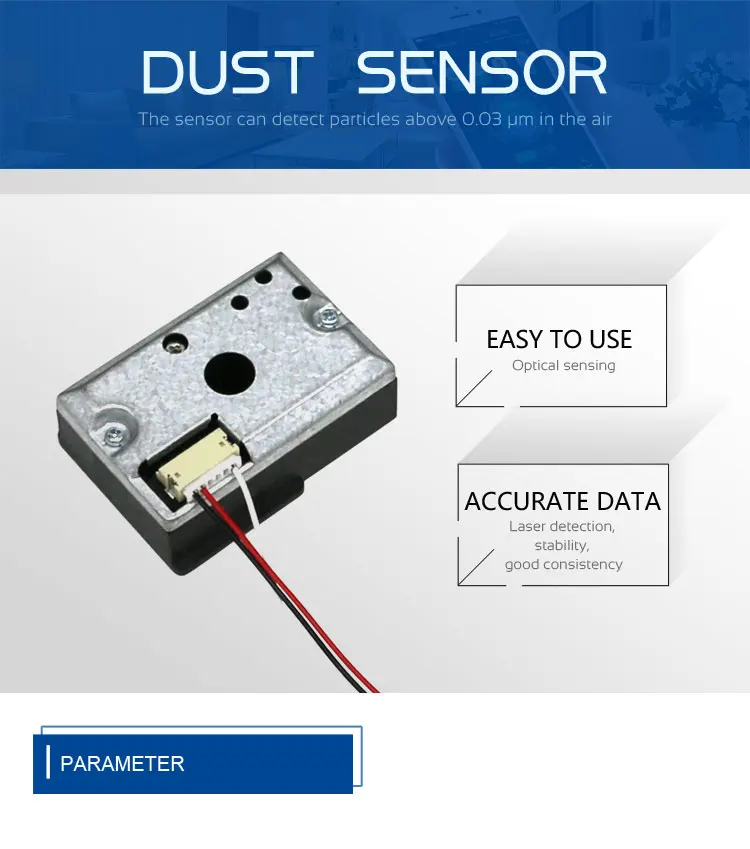Gp2y1051auof Indoor Outdoor Air Optical Detection Module Pm 2.5 ...