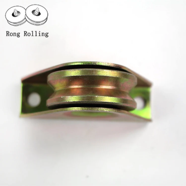 OEM Style Cast Iron Sliding Wheel Wooden V Groove Gate Wheels Made in China