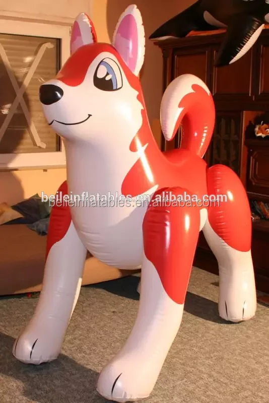Customized PVC Inflatable Timber Wolf for Advertising