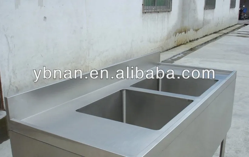 Stainless Steel Restaurant Kitchen Double Bowl Round Kitchen Sink - Buy ...