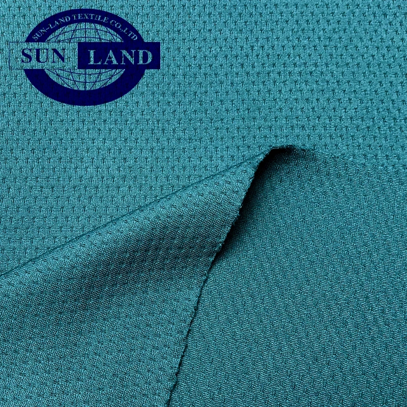 100% Polyester Jacquard Knitted Dry Fit Coolpass Mesh Fabric For T ...