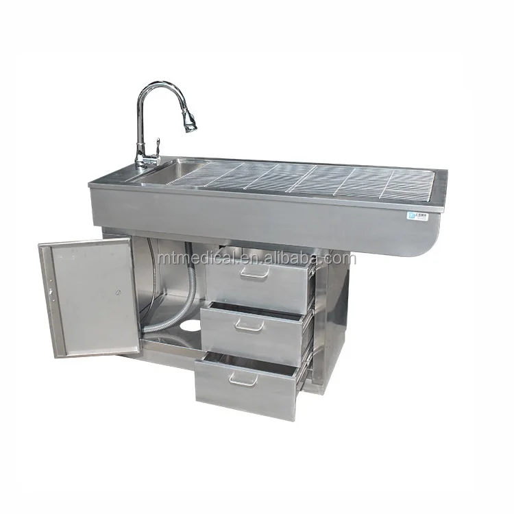 Operating Wet Table Veterinary with Drawers 304 Stainless Steel